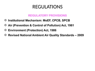 types of air pollution and how to combat it | PPTX