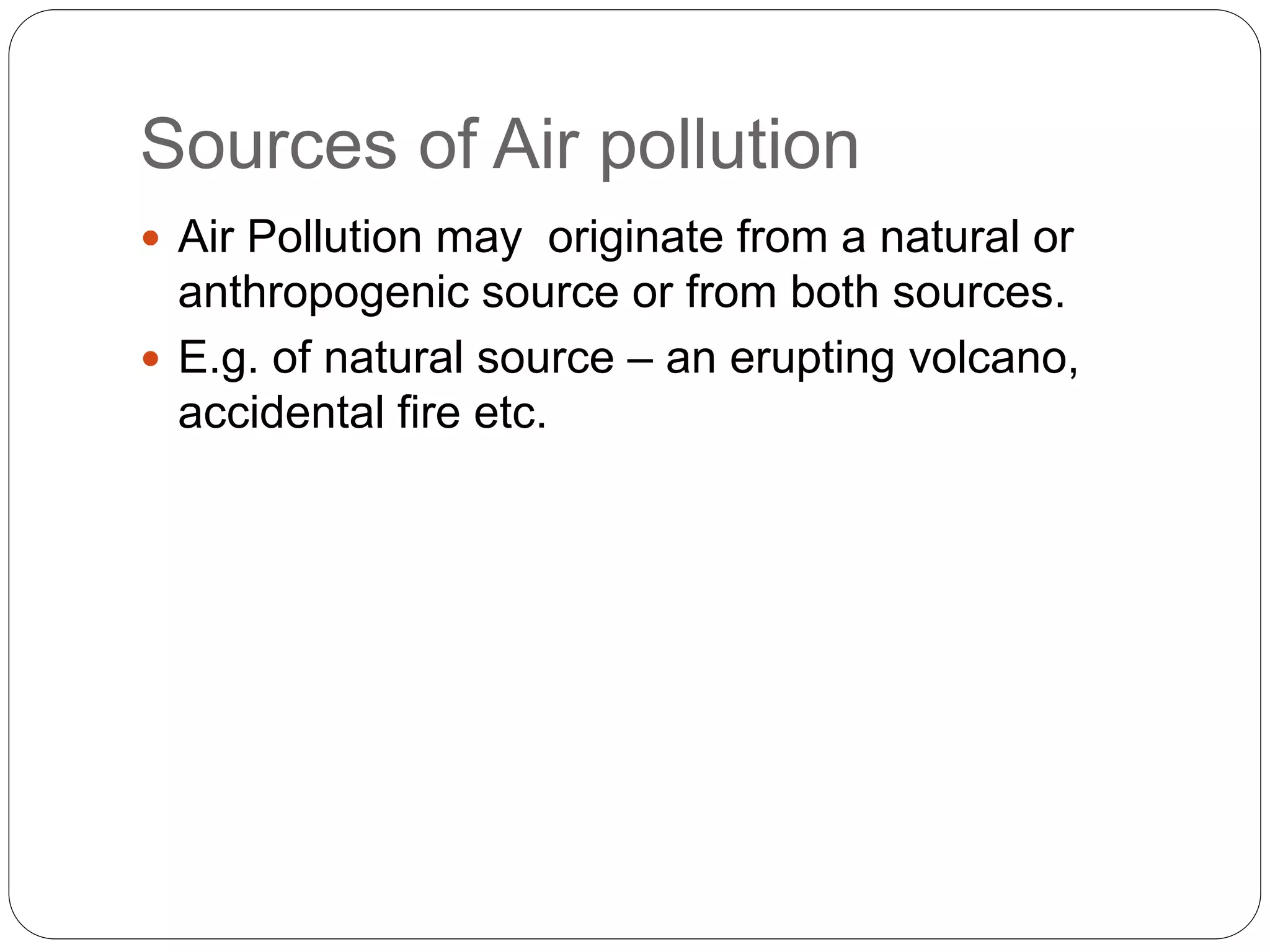 Air pollution sources | PPTX | Lung and Respiratory Health | Diseases ...