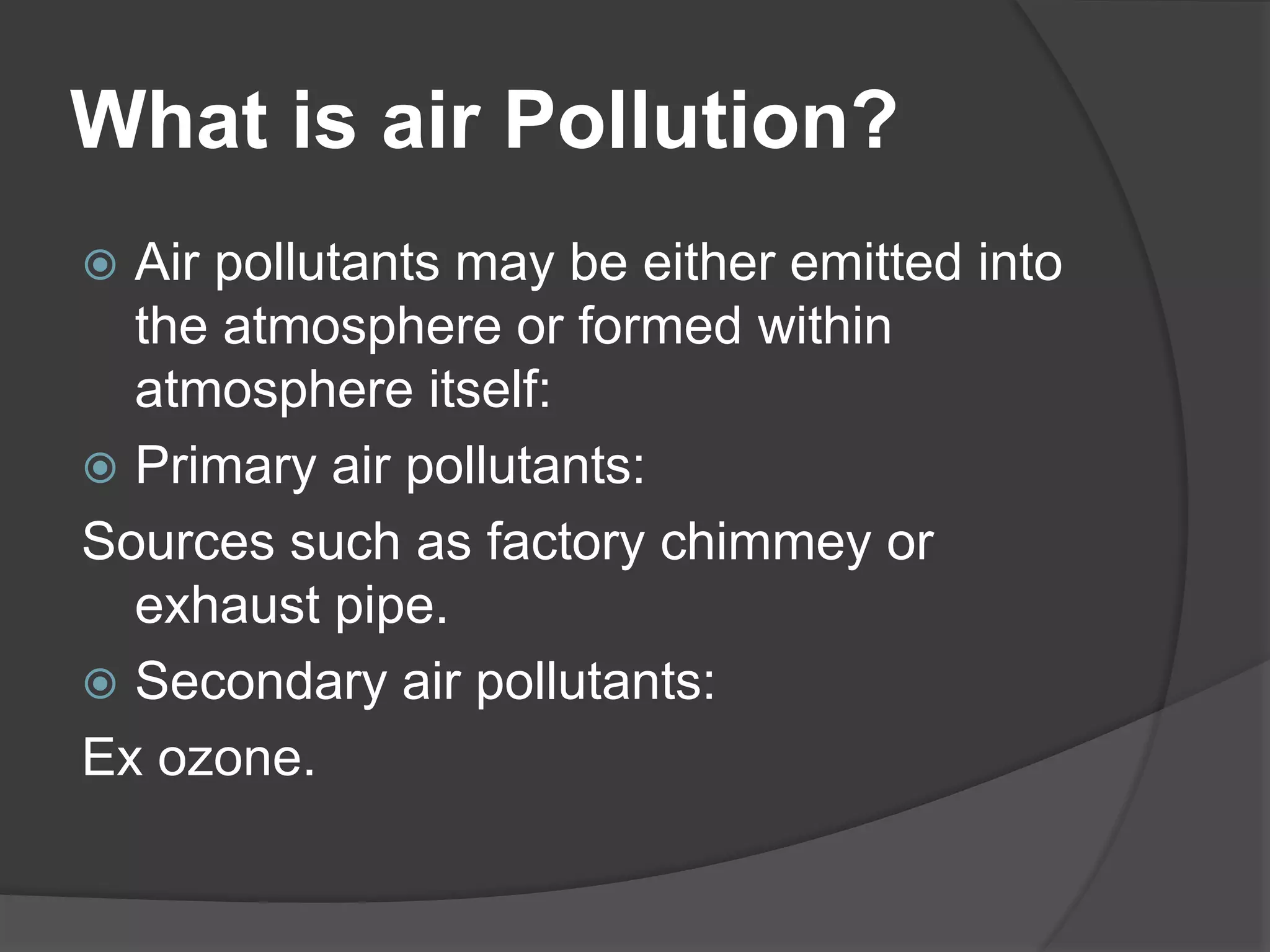 Air pollution | PPTX