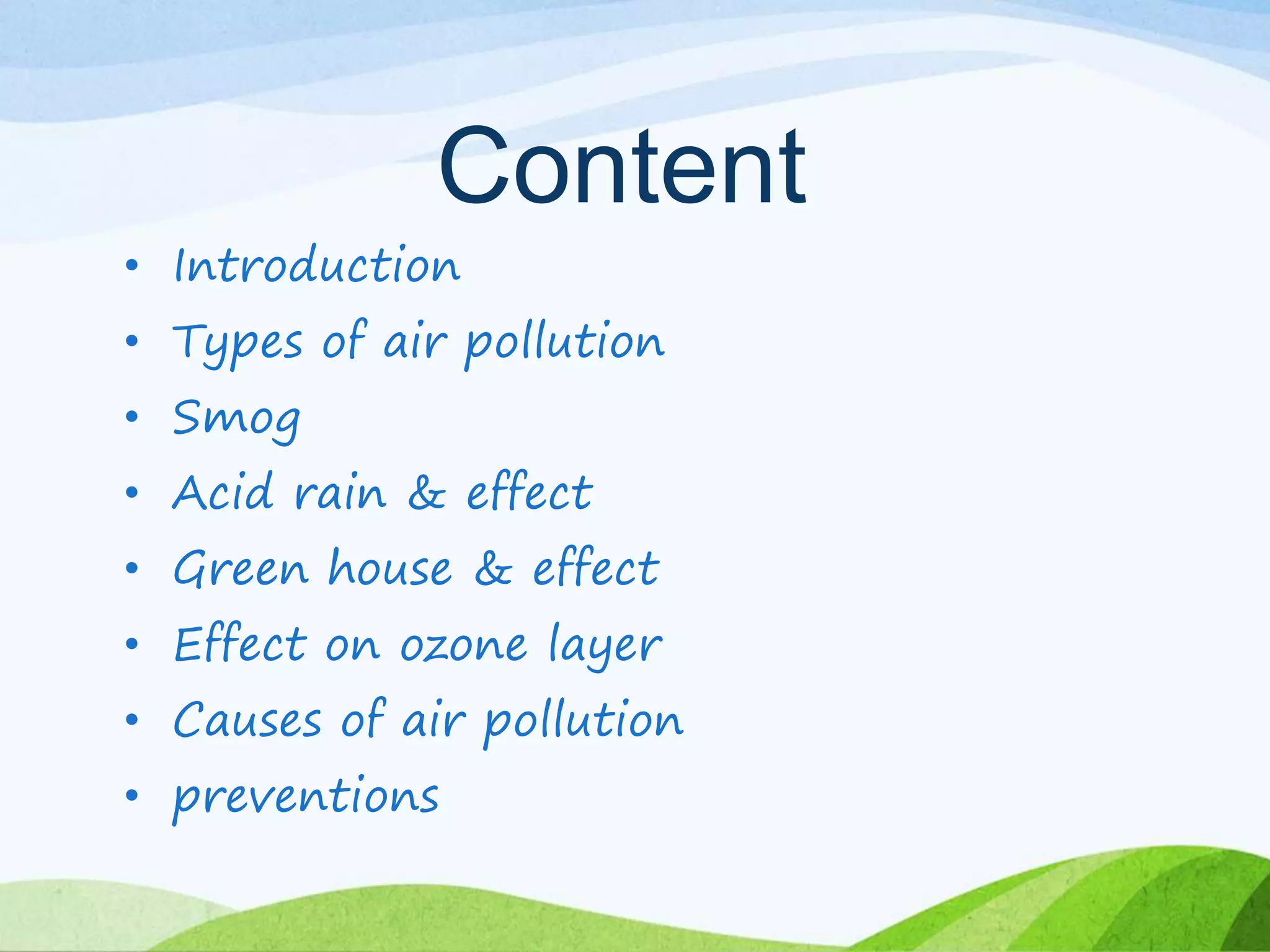 Air pollution | PPTX