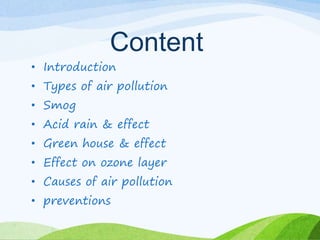 Air pollution | PPTX