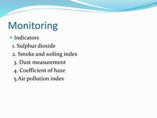 AIR POLLUTION_ Community Medicine Presentation | PPTX