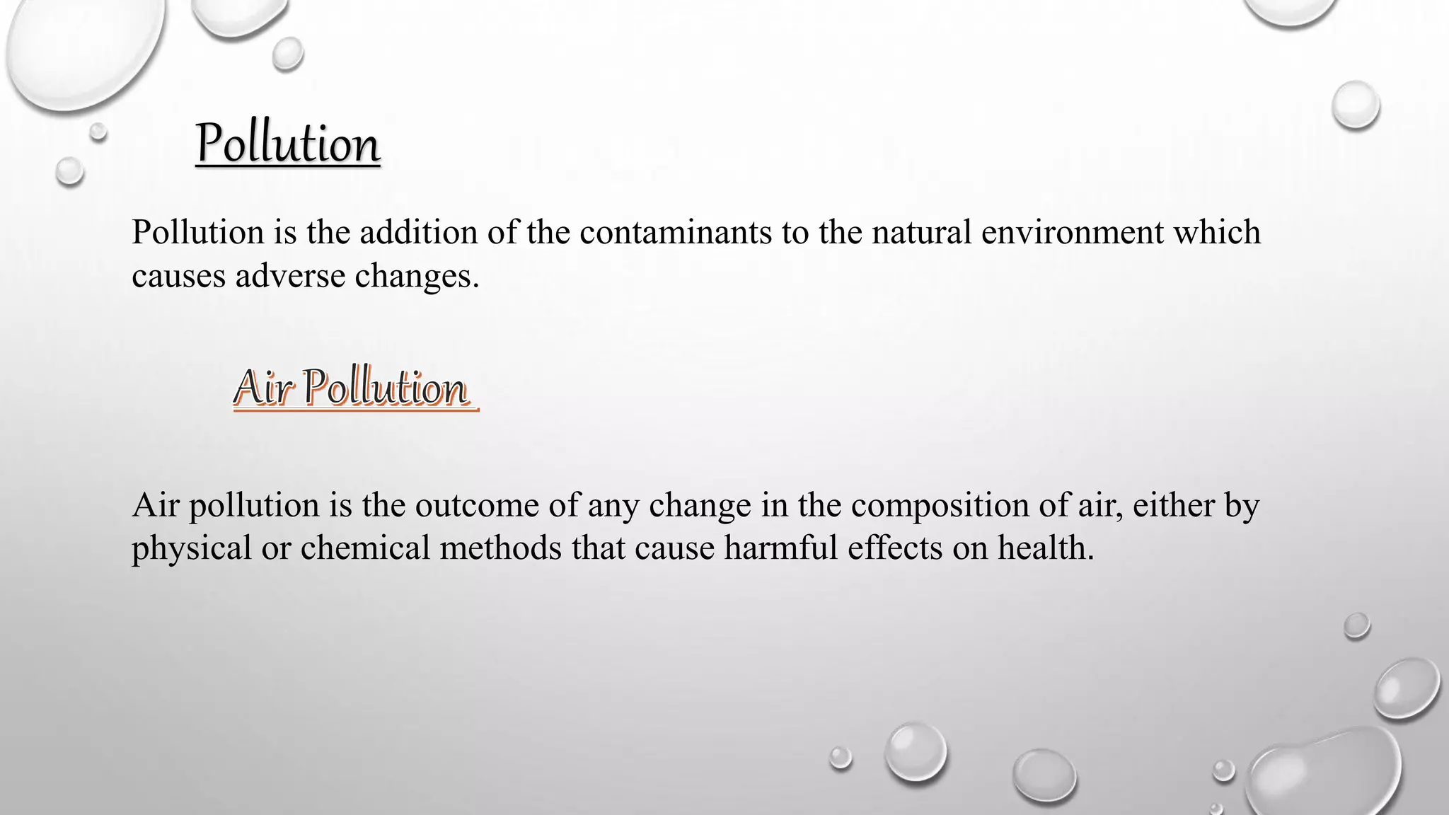 Air pollution 8th std | PPTX