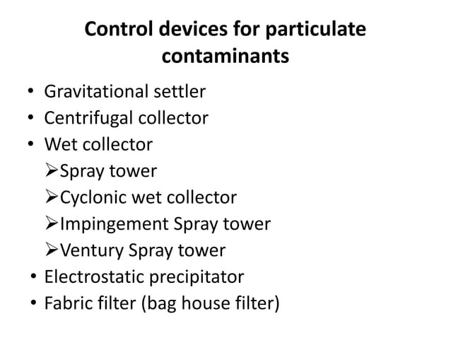 Air pollution control units | PPT