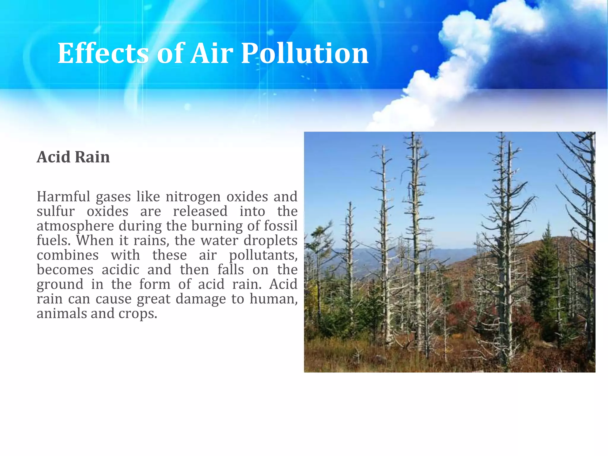 Air pollution and its effects | PPTX