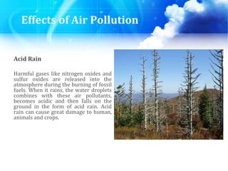 Air pollution and its effects | PPTX
