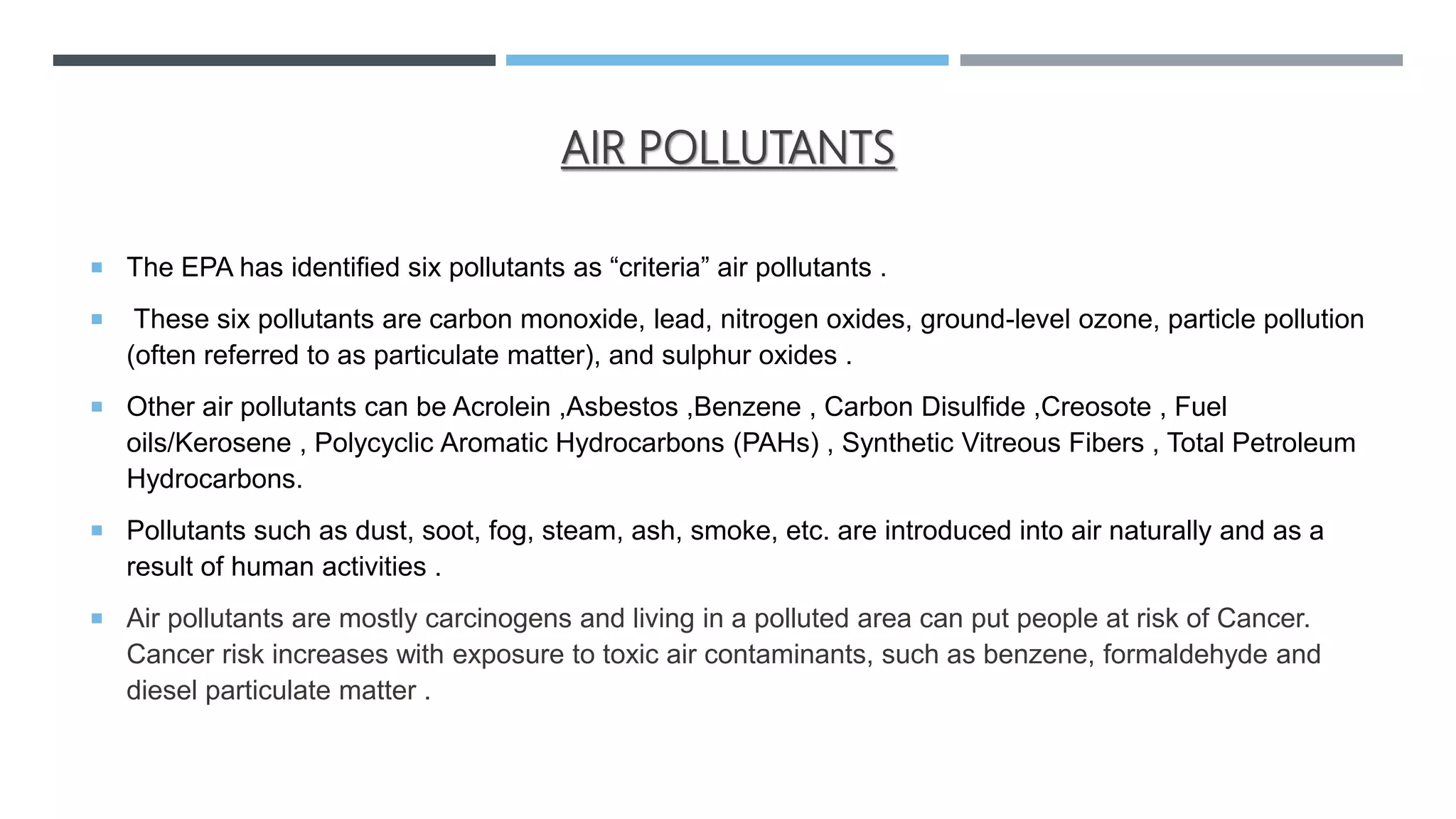 Air pollution and it's effects on human health | PPTX