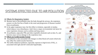 Air pollution and it's effects on human health | PPTX