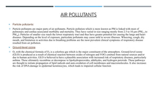 Air pollution and it's effects on human health | PPTX