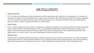 Air pollution and it's effects on human health | PPTX