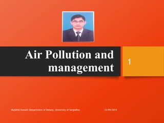Air pollution and its management | PPTX