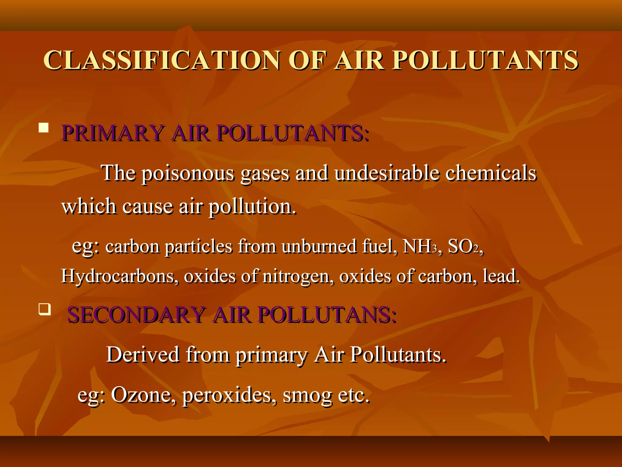 Air pollution and smoking | PPT