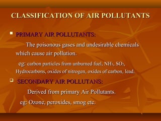 Air pollution and smoking | PPT