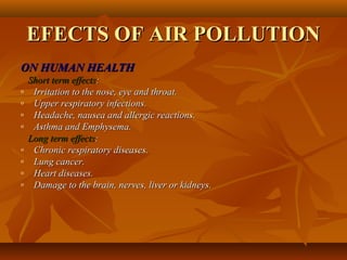 Air pollution and smoking | PPT
