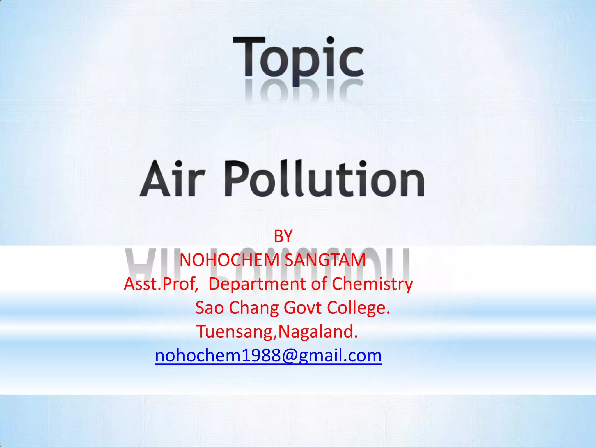 Air pollution concept | PPT