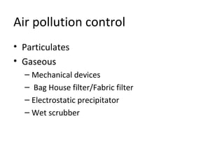 Air pollution control | PPT
