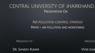 Air pollution control | PPTX