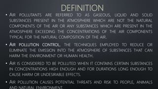 Air pollution control | PPTX