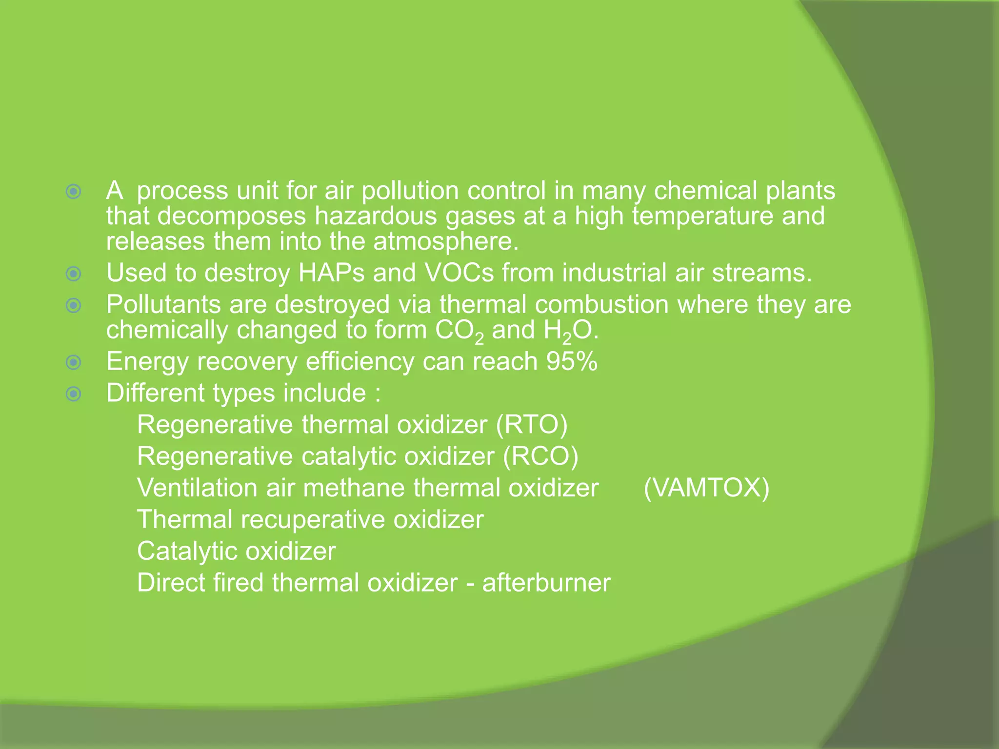 EQUIPMENTS TO CONTROL AIR POLLUTION | PPTX