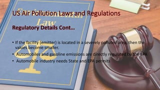 Air pollution control laws and regulations and Air Pollution Control ...