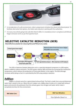 Air pollution control with BS6 Engine | PDF