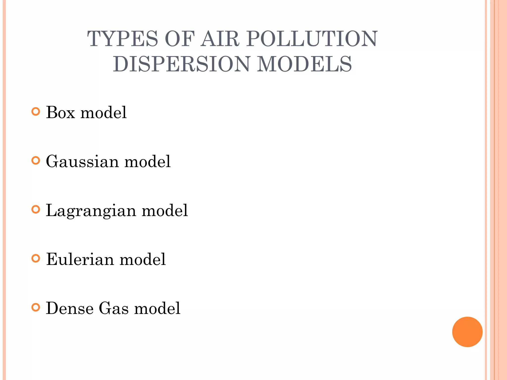 Airpollution Dispersion And Modelling Using Computers Ub Chitranshi | PPT