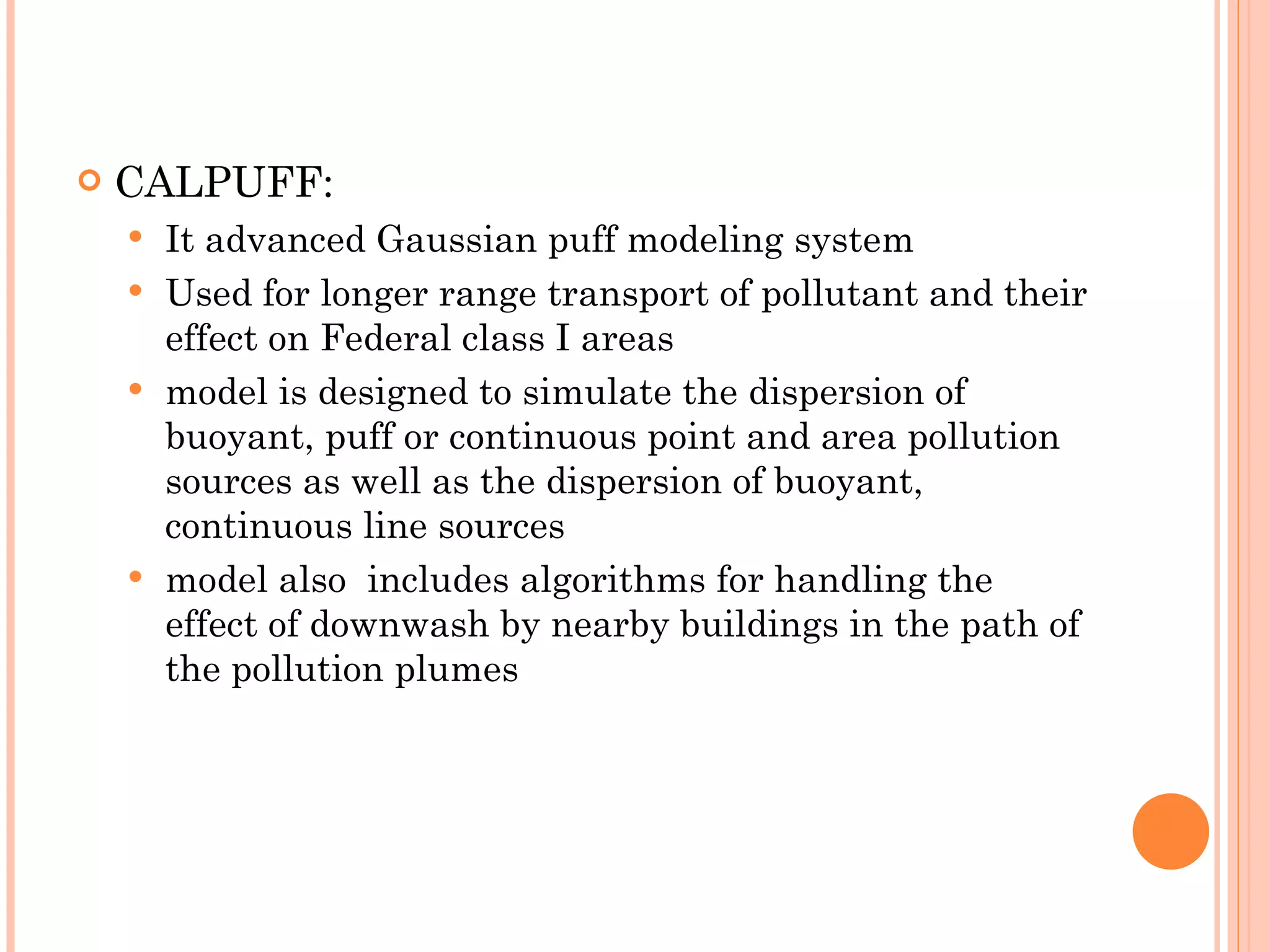 Airpollution Dispersion And Modelling Using Computers Ub Chitranshi | PPT