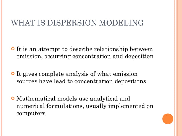 Airpollution Dispersion And Modelling Using Computers Ub Chitranshi ...