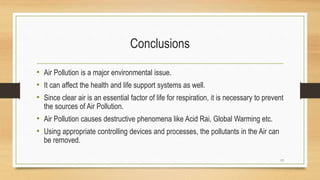 Air pollution in india | PPTX