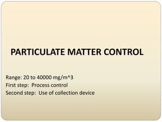 Air pollution in thermal power plants | PPT