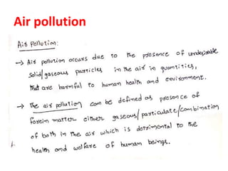 Air pollution introduction | PPTX