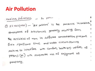 Air pollution introduction | PPTX