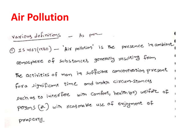 Air pollution introduction | PPTX