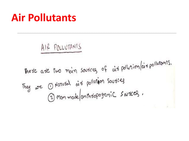 Air pollution introduction | PPTX