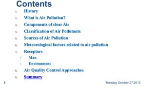 Air pollution lecture | PPTX