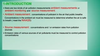 Air pollution measurement , emission estimates | PPT