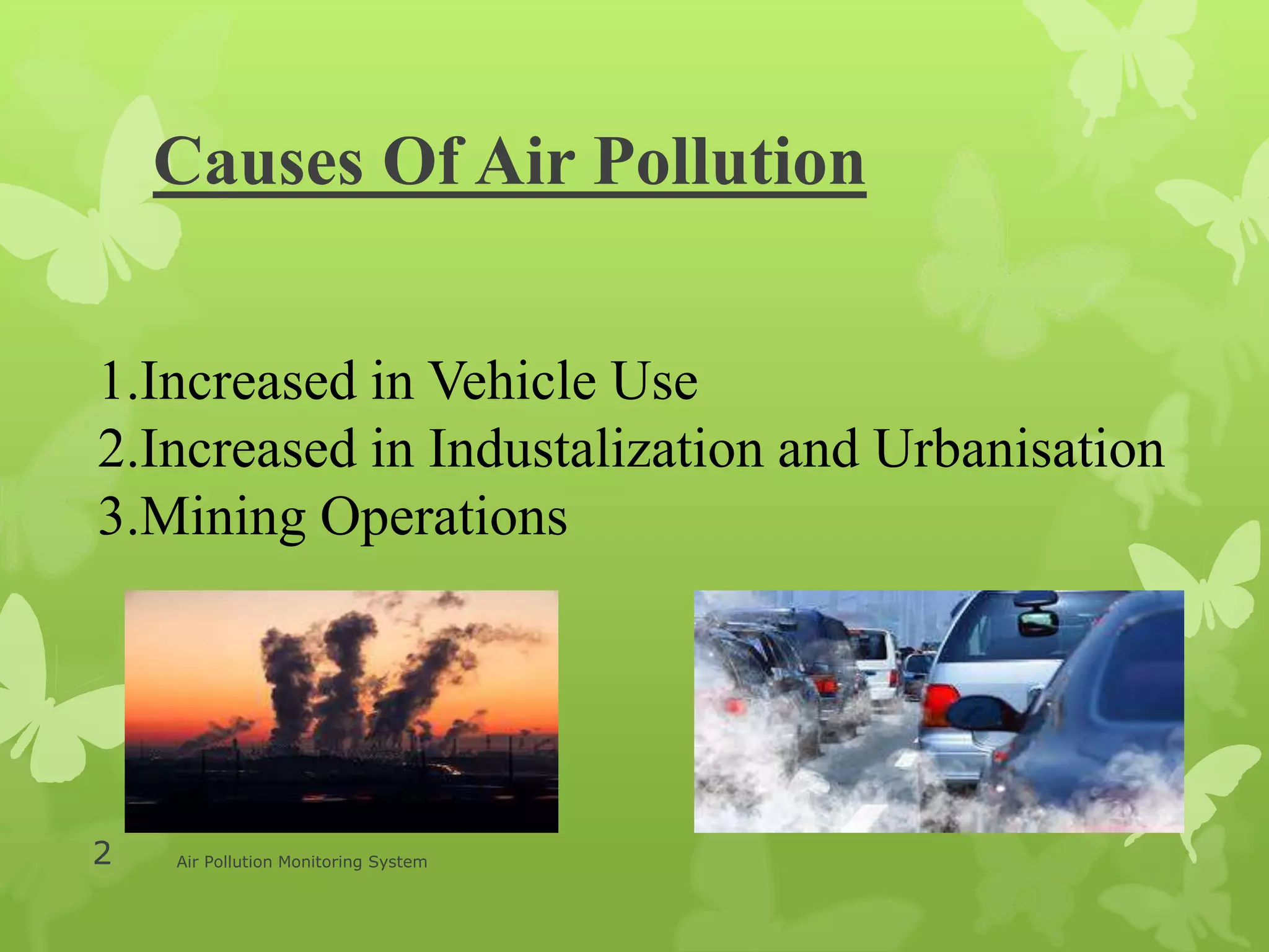 Air pollution monitoring system | PPTX