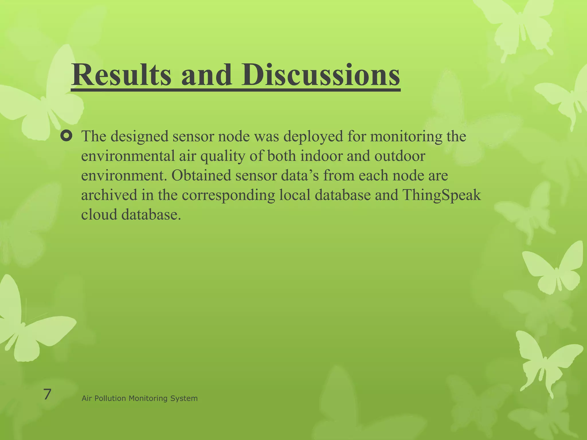 Air pollution monitoring system | PPTX