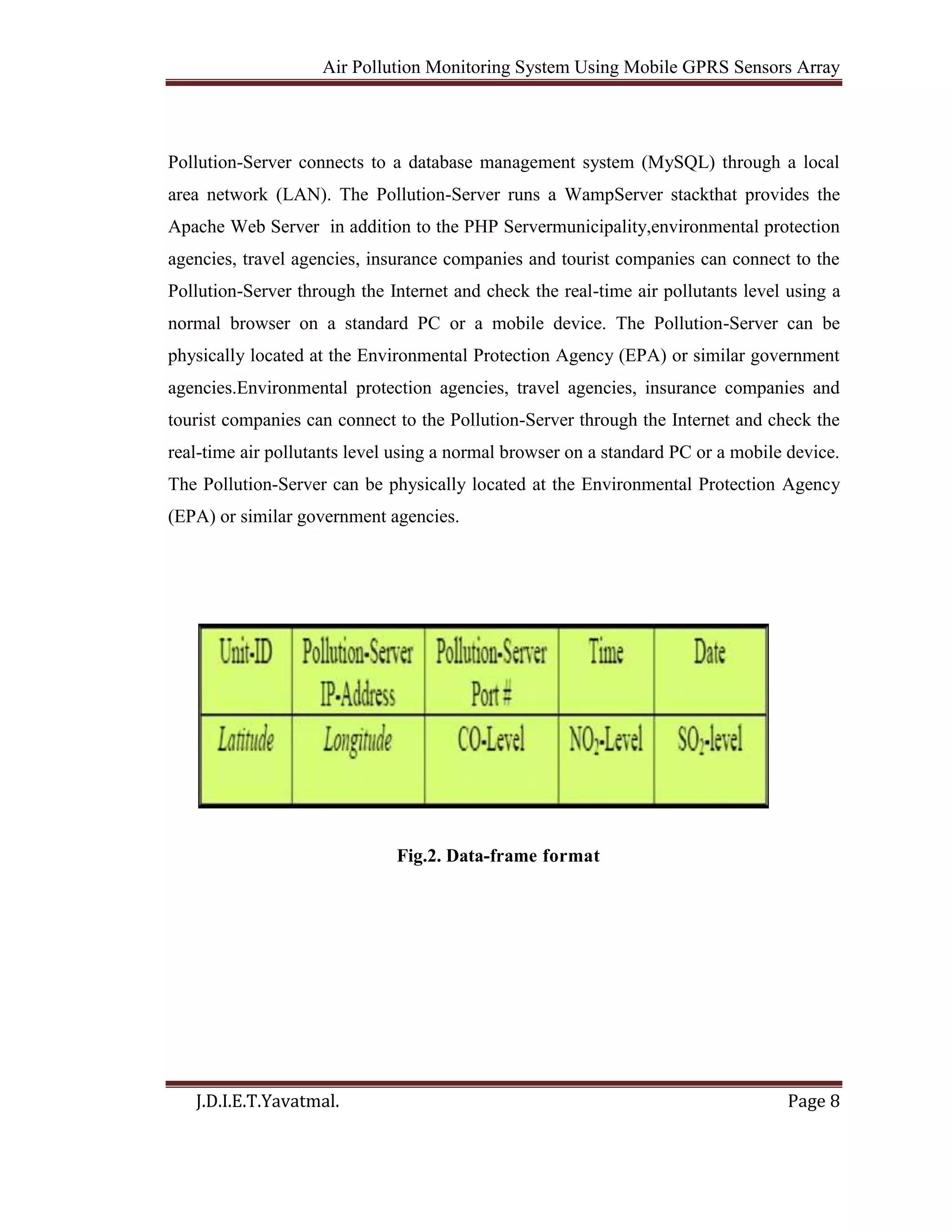 Air pollution monitoring system using mobile gprs sensors array | DOCX | Indoor Environmental ...