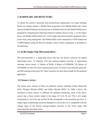 Air pollution monitoring system using mobile gprs sensors array | DOCX | Indoor Environmental ...