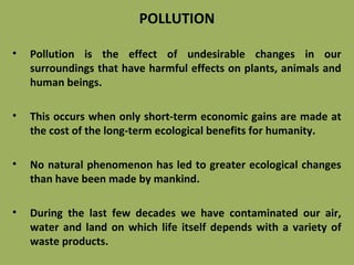 Effects Of Air Pollution On Plants Animals And Humans