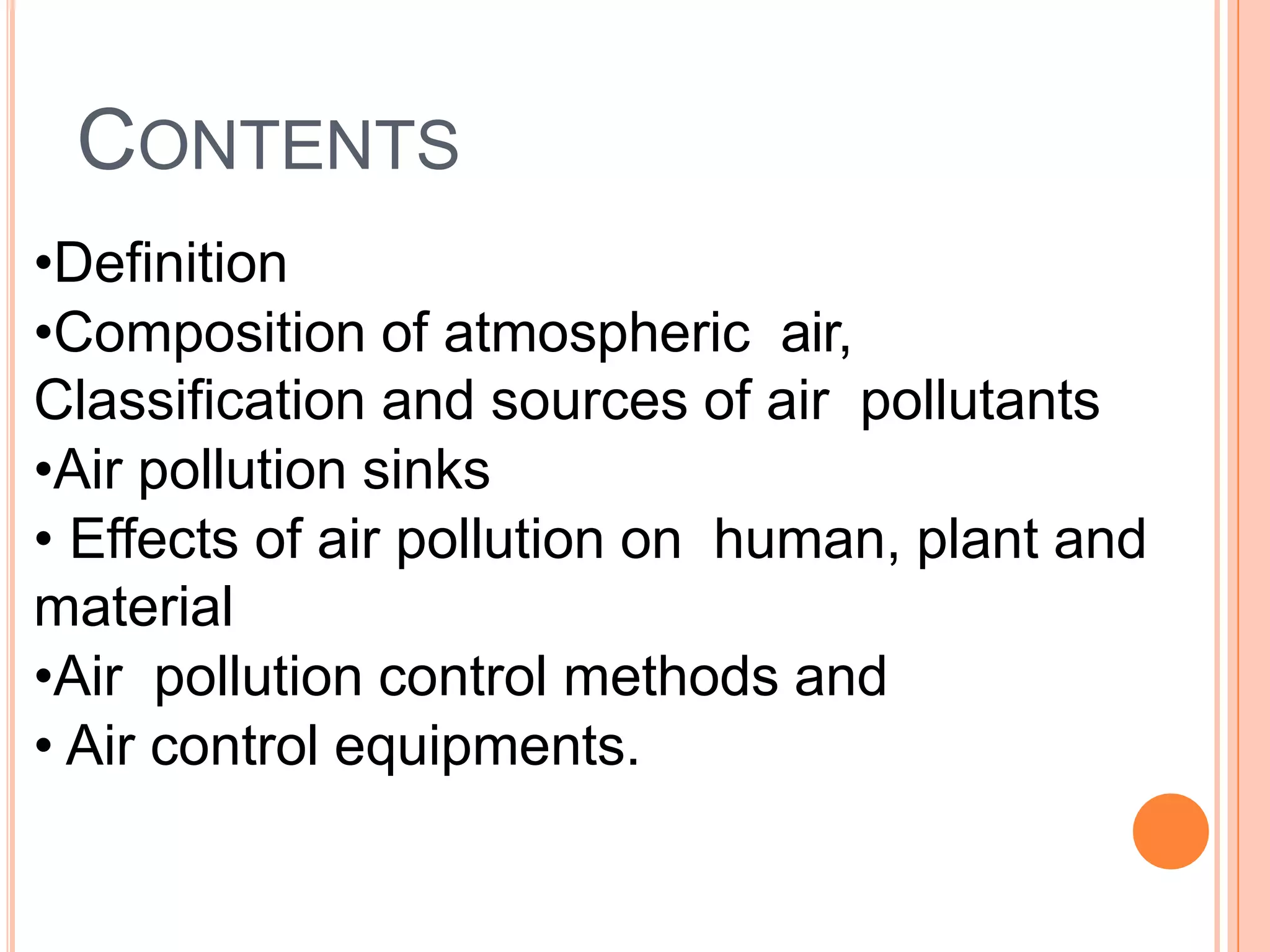 Airpollution new unit-vi | PPTX
