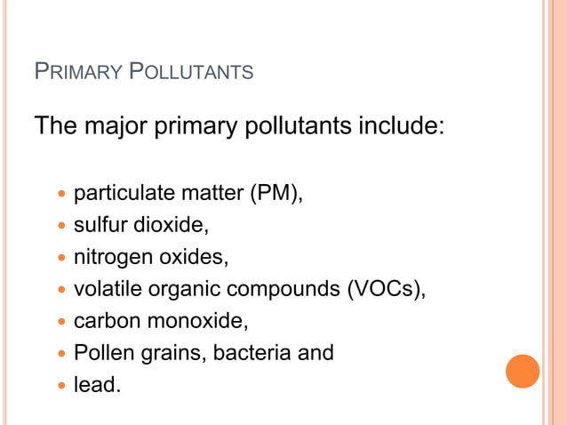 Airpollution new unit-vi | PPT