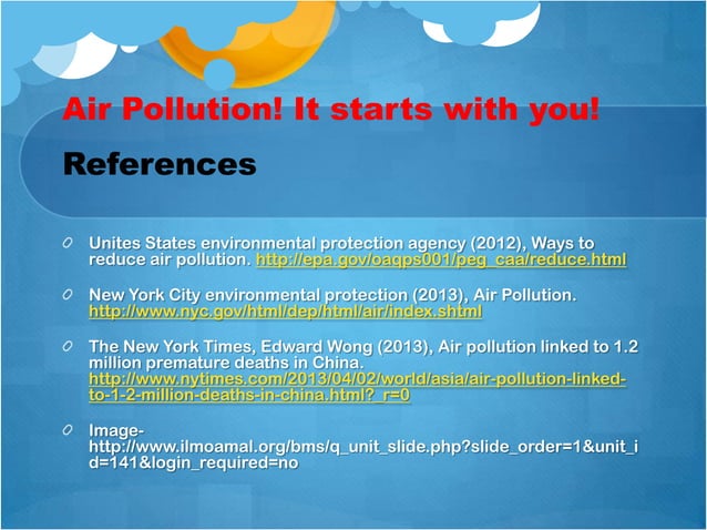 Air pollution power point | PPT