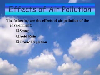 Air pollution powerpoint | PPT