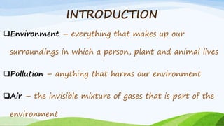 Air pollution PowerPoint slide | PPTX