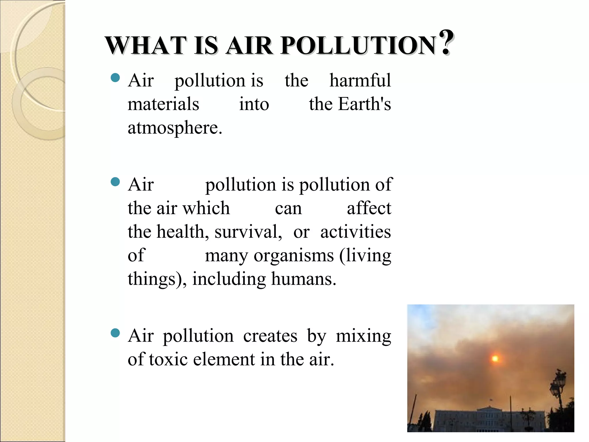 Air pollution ppt | PPT