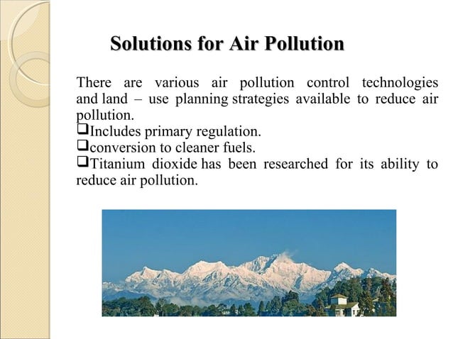Air pollution ppt | PPT