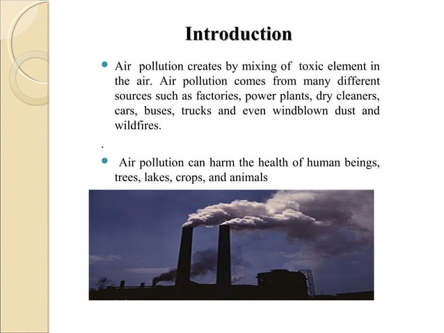 Air pollution ppt | PPT
