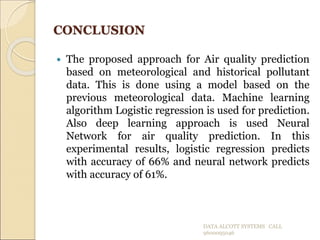 Air pollution prediction in python | PPT